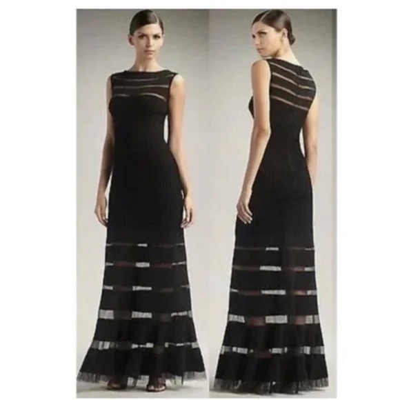 Tadashi Shoji | Dresses | Tadishi Shoji Pintuck Sleeveless Gown Xl ...